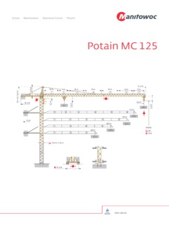 Potain MC 125 Specifications CraneMarket