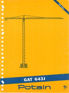 Potain GAT 643 J Specifications CraneMarket