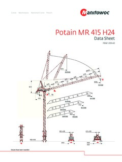Tower Cranes Luffing Jib Potain Specifications CraneMarket