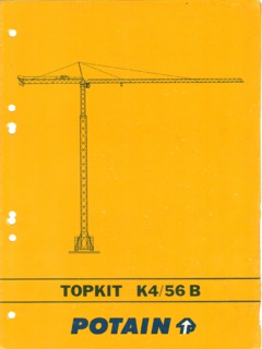 Tower Cranes Hammerhead Potain Specifications CraneMarket