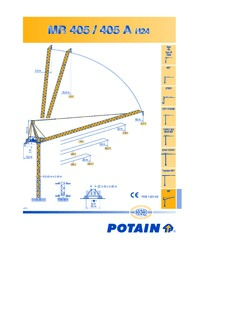 Tower Cranes Luffing Jib Potain Specifications CraneMarket