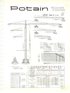 Potain 646 D SM Specifications CraneMarket