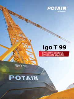 Tower Cranes Potain Specifications CraneMarket
