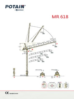 Tower Cranes Luffing Jib Potain Specifications CraneMarket