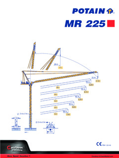 Tower Cranes Luffing Jib Potain Specifications CraneMarket