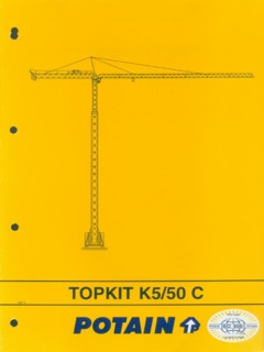 Potain TOPKIT K5/50 C Specifications CraneMarket