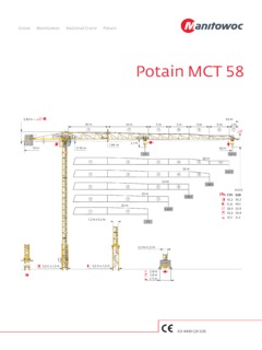 Tower Cranes Potain Specifications CraneMarket