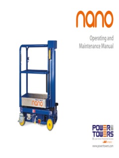 Power Towers a JLG Company Specifications CraneMarket