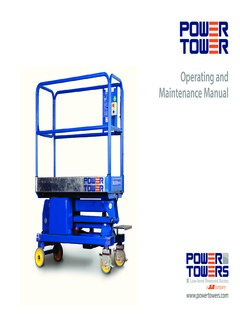 Power Towers a JLG Company Specifications CraneMarket