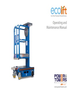 Power Towers a JLG Company Specifications CraneMarket