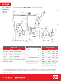 Boom Trucks Specifications CraneMarket