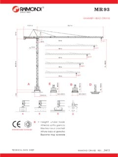 Raimondi MR 93 Specifications CraneMarket