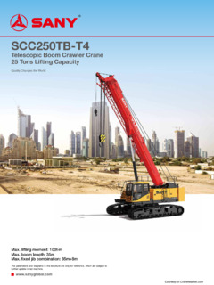 Crawler Cranes Specifications CraneMarket