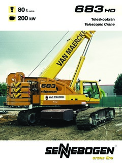 Sennebogen 683 HD Specifications CraneMarket