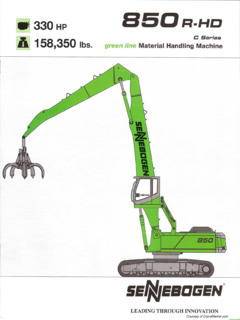 Sennebogen 850 R-HD Specifications CraneMarket