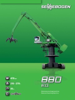 Sennebogen 880 EQ D-Series Specifications CraneMarket