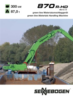 Sennebogen Specifications CraneMarket