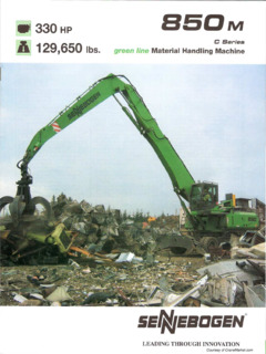 Sennebogen 850 M Specifications CraneMarket