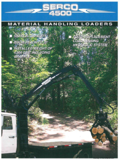 Loader Cranes Serco Specifications CraneMarket