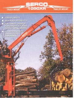 Loader Cranes Truck Mounted Serco Specifications CraneMarket