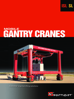 Shuttlelift Specifications CraneMarket