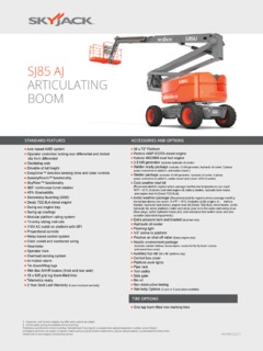 Skyjack Specifications CraneMarket