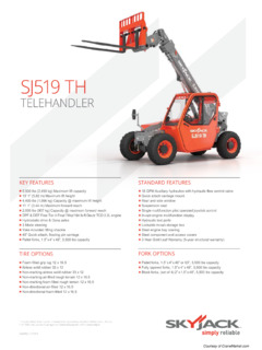Skyjack Specifications CraneMarket