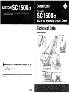 Sumitomo SC 1500-2 Specifications CraneMarket