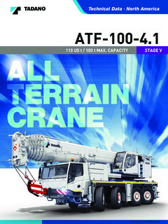 Tadano ATF 100-4.1 Specifications CraneMarket