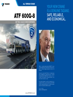 Tadano ATF 600G-8 Specifications CraneMarket