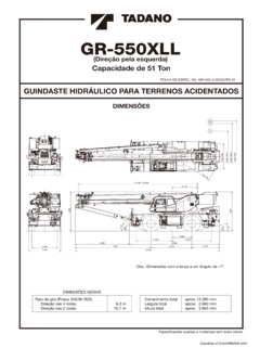 Tadano GR-550 Series Specifications CraneMarket