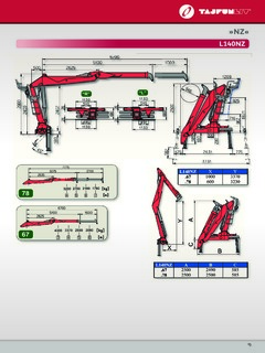 Articulating Knuckle Boom Cranes Tajfun LIV Specifications CraneMarket