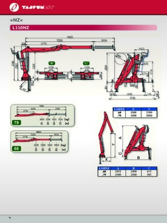 Articulating Knuckle Boom Cranes Tajfun LIV Specifications CraneMarket