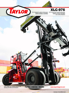 Container Handlers Taylor Specifications CraneMarket