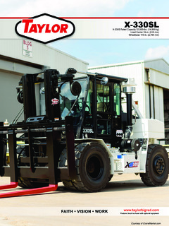 Lift Truck Forklifts Taylor Specifications CraneMarket
