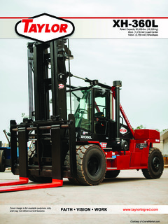 Taylor XH-360L Specifications CraneMarket