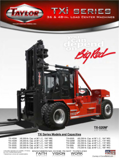 Heavy Duty Taylor TXi-520M Specifications CraneMarket