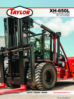 Lift Truck Forklifts Heavy Duty Specifications CraneMarket