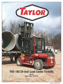 Taylor THD-160 Specifications CraneMarket