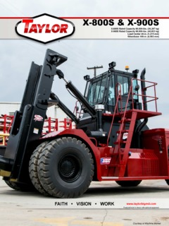 Lift Truck Forklifts Taylor X-900S Specifications CraneMarket