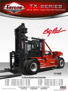 Taylor TX-550 Series Specifications CraneMarket