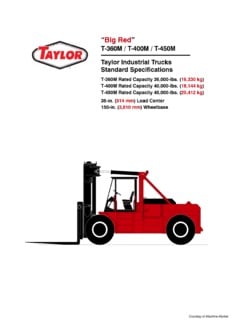 Heavy Duty Taylor T-450M Specifications CraneMarket