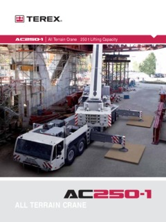 Terex AC 250-1 Specifications CraneMarket