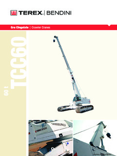 Crawler Cranes Terex Bendini Specifications CraneMarket