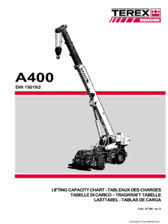 Terex Bendini A400 Specifications CraneMarket