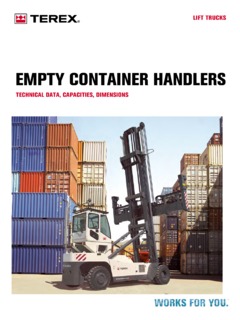 Container Handlers Terex Specifications CraneMarket