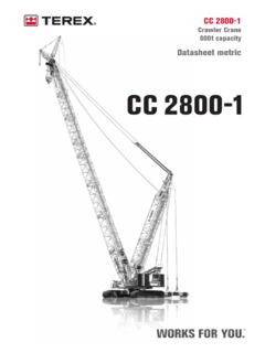 Terex CC 2800-1 Specifications CraneMarket