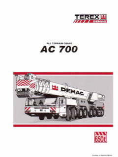 Terex Demag AC 700 Specifications CraneMarket