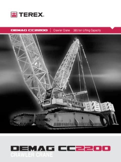 Terex Demag CC 2200 Cranes for Sale CraneMarket