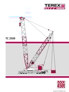 Terex Demag TC 2500 Specifications CraneMarket